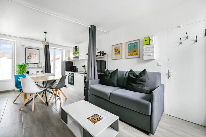 Studio 25m² Au Pied Du Métro ! (6 Personnes) - Aubervilliers