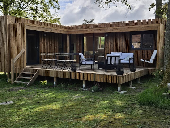 Maison En Bois Sur Pilotis - Le Pressoir