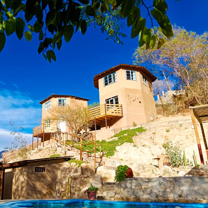 Cabaña Piscina Vista Increíble Parrilla, Central - Paihuano