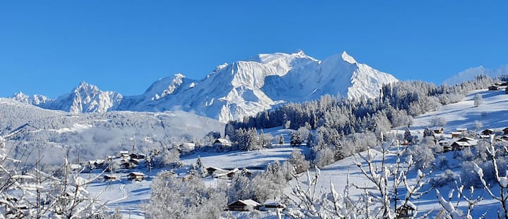 Appartement Dans Chalet Montagne Face Mont Blanc - Cordon