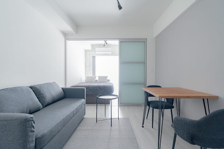 #307/28㎡【桜川駅徒歩3分】プロジェクター付き Unito Residence - Umeda