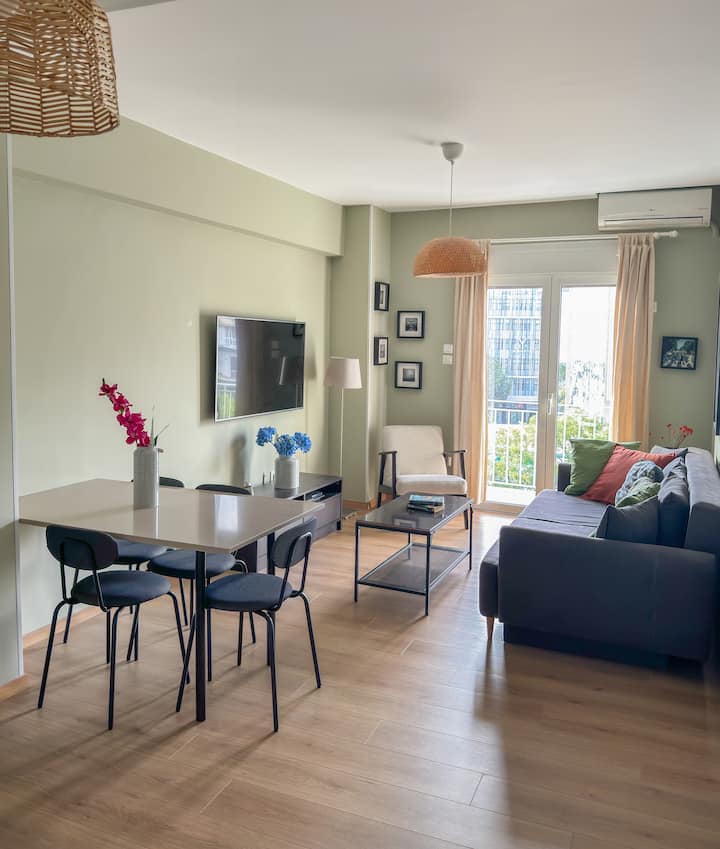 Near Acropolis Beautiful Apt With Balcony And View - Athènes
