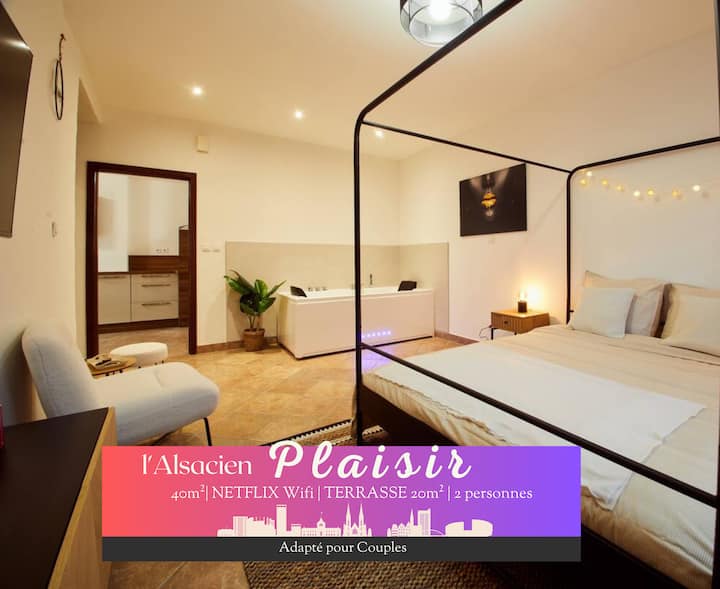 L'alsacien Plaisir- Balnéo-wifi-netflix - Mulhouse