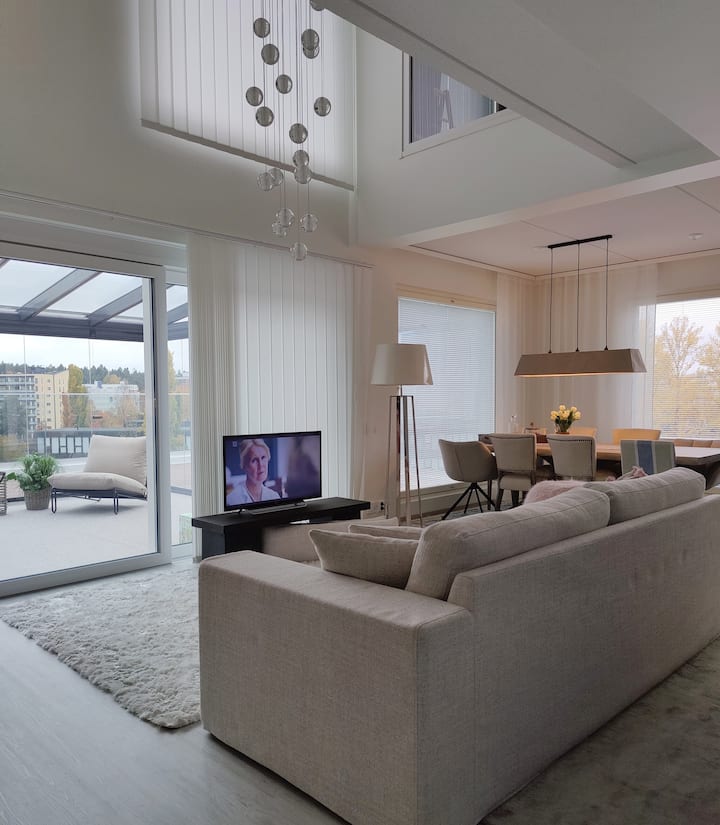 Upea Loft-asunto Saunalla, Lasitetulla Terassilla - Tampere