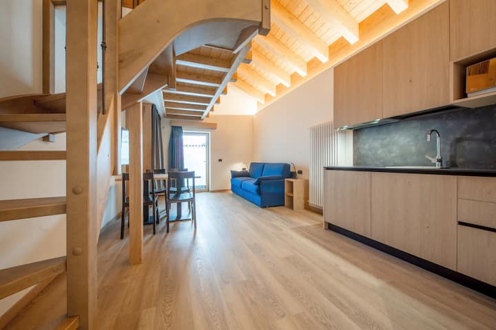 Attic One Bedroom Apt (4 Pax) | Residence Nevegall - Livigno