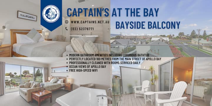 Captain's At The Bay | Bay Side Balcony Room - Apollo Bay