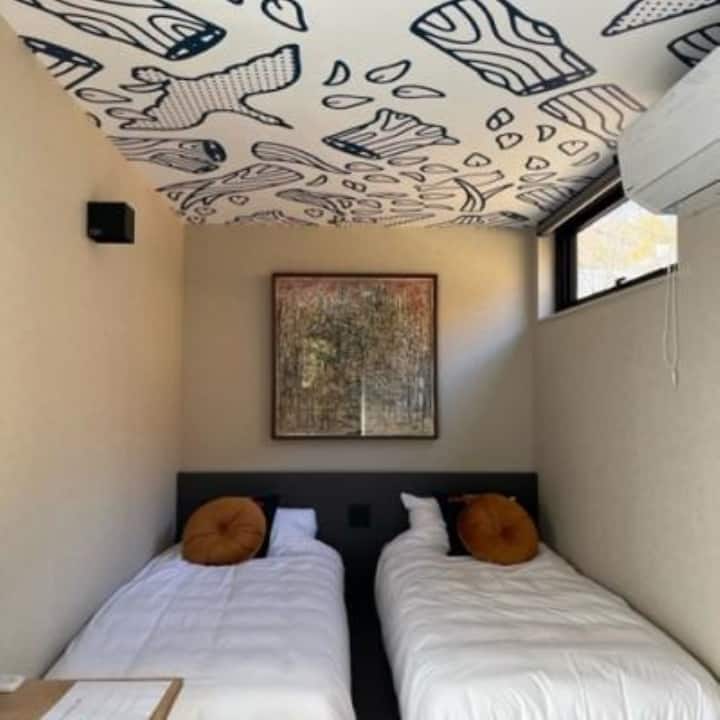 【Enjoy The Nature!】tiny Hotel/twin Room/2ppl -