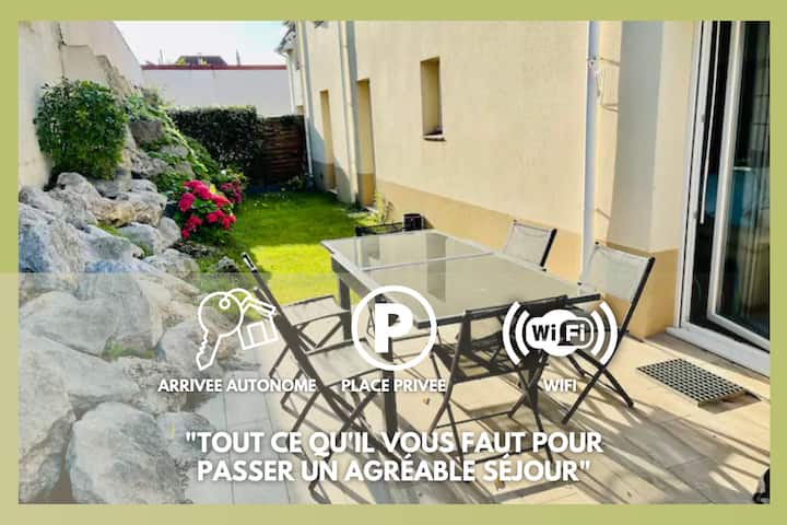 Villa Louise : Appt Proche Mer - Jardin & Parking - Wimereux