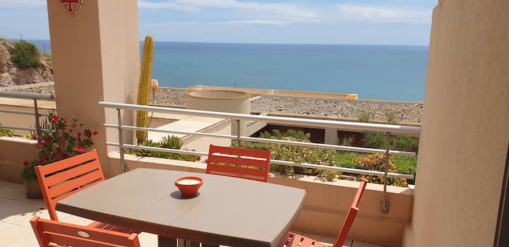 Vue Mer Entre Plages Et Ville, Calme Et Piscine - 세트