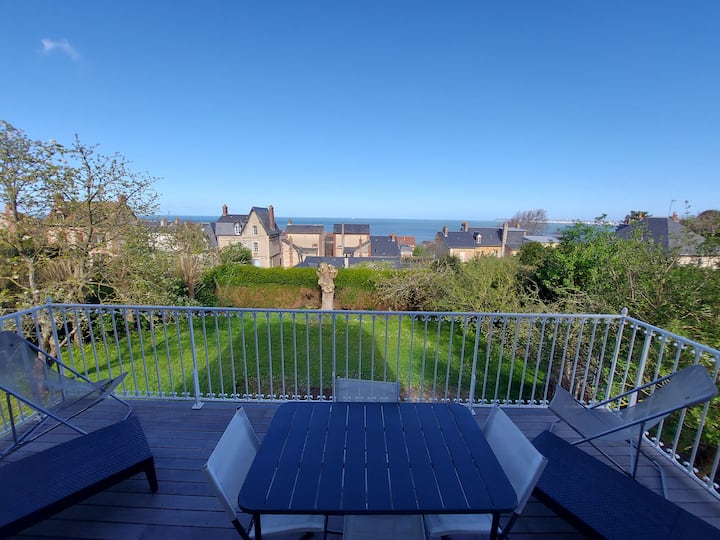 Villa Normande Terrasse Vue Mer - Villerville