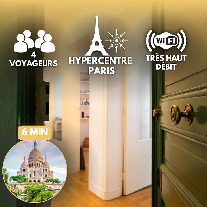 Paris Local Feel • 6min Sacré-cœur & 3min Métro - Paris
