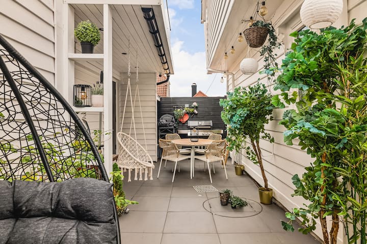 The Skansen Gym & Garden House - 400m To Bryggen! - Bergen