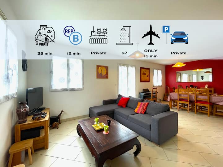 Full House : Belle Maison Avec Jardin, 4 Chambres - Brétigny-sur-Orge