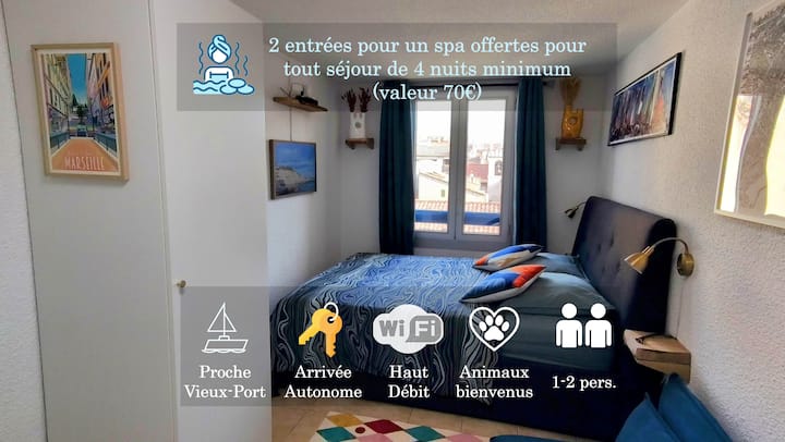 Studio Insonorisé & Climatisé Avec Vue- Vieux-port - Marseille