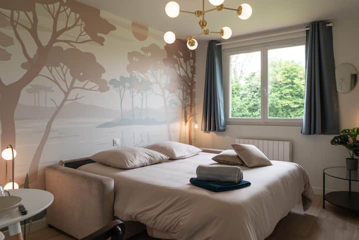 Gite "Les Bouleaux" - Lit Queen Size - Vue éTang - Montreuil-sur-Mer