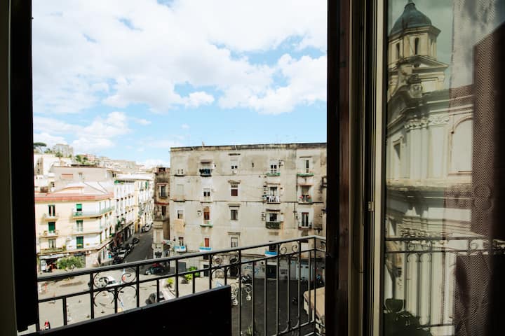 Piazza E Basilica View By Murat - Naples