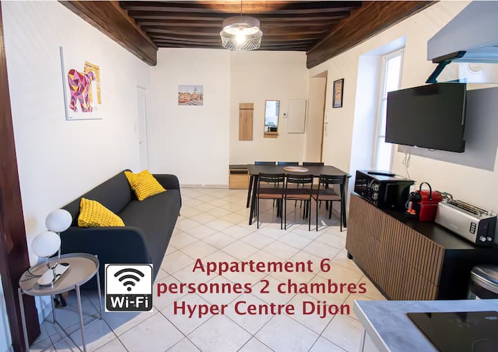 Appartement Le Zola Hyper Centre 6 Pers 2 Ch Wifi - Dijon