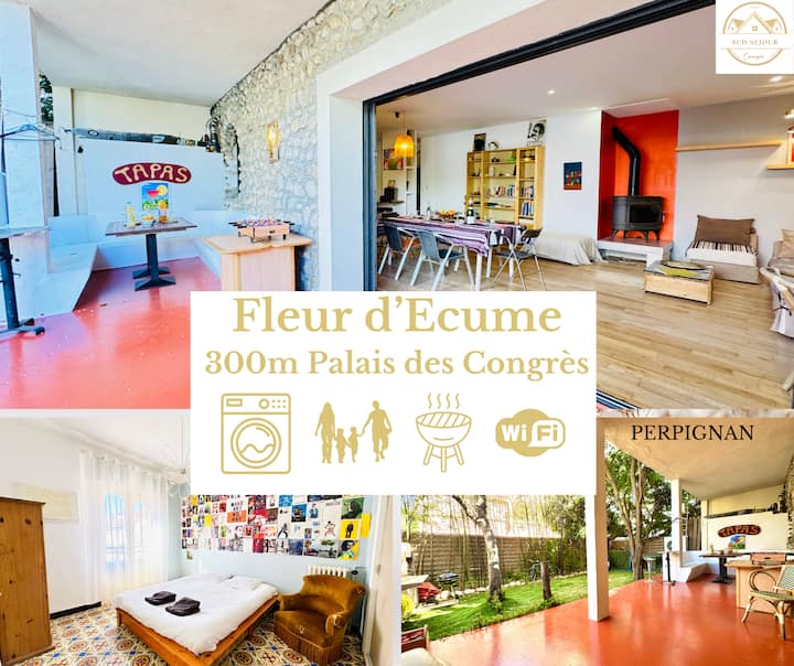 Maison D'architecte "Fleur D'écume"-jardin -Centre - Perpignan