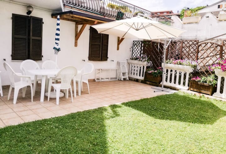 Trilocale Con Giardino, 450m Mare - Castelfidardo