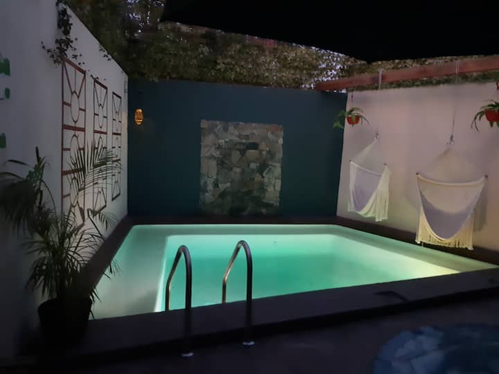 Golf Course View Studio With Pool & Private Yard - Nuevo Vallarta