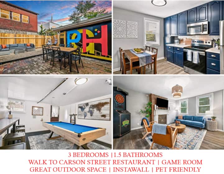 Near Stadiums, Mins 2 Bars, Bbq Grill + Pool Table - Pittsburgh