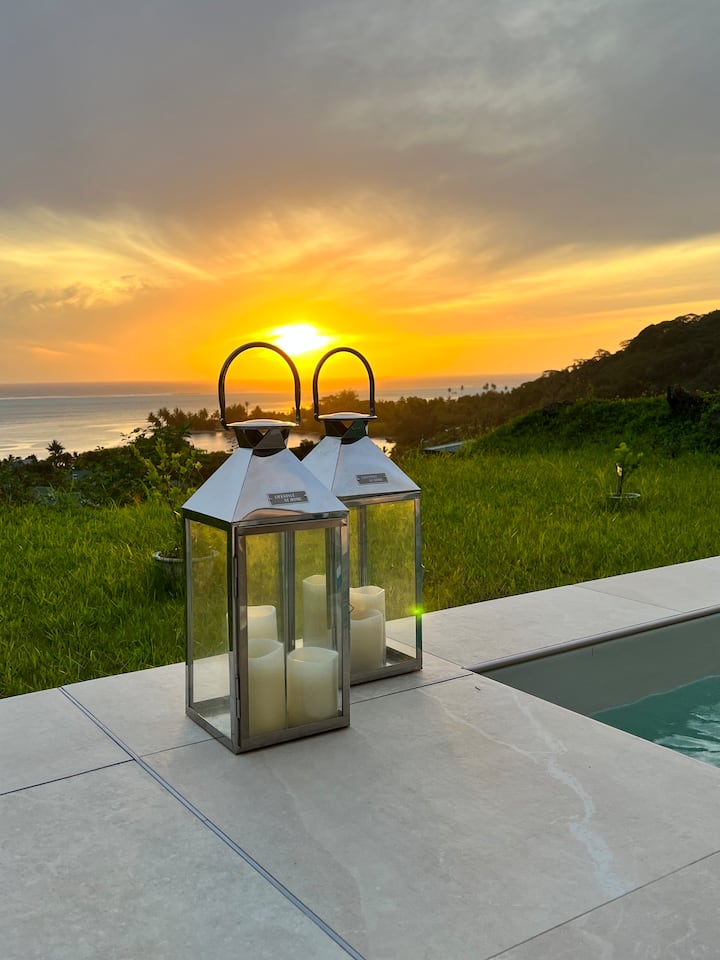 Edenview Panoramic Of Lagoon & Pool - French Polynesia