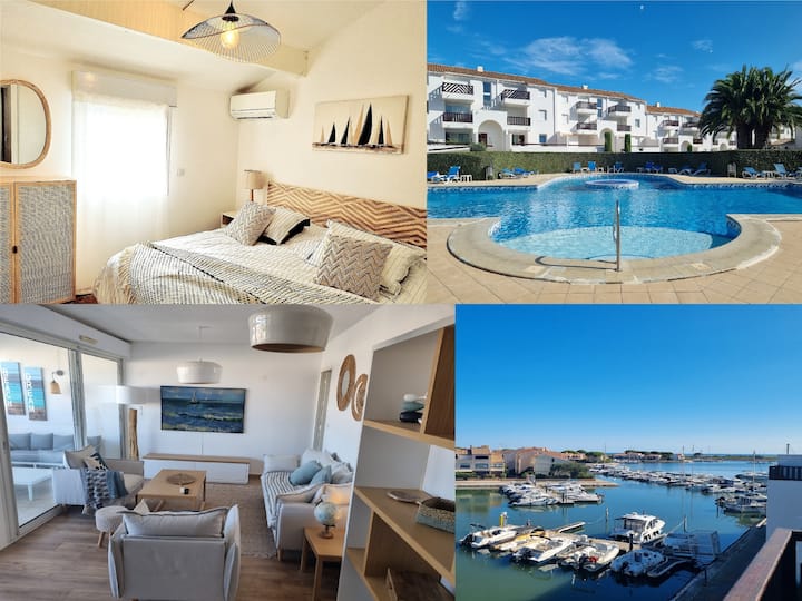 App T4 Standing Vue Mer 3ch 6/7p - Saint-Cyprien