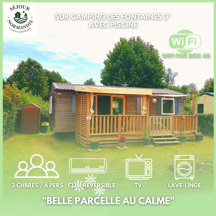 Chalet 6 Pers Climatisé, Wifi, Lave-linge Tohapi - Anet