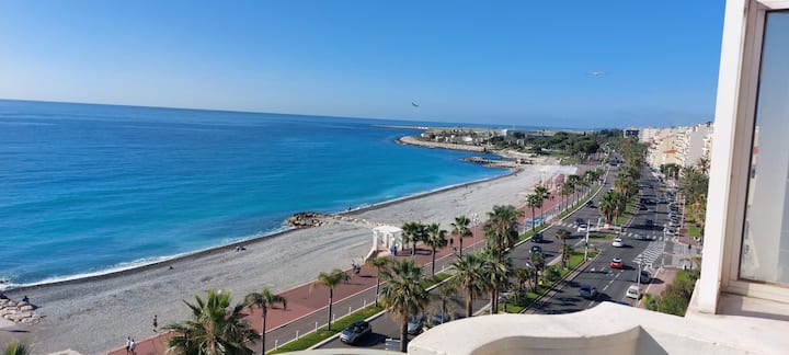 Nice 4 Pers. 30m2,vue Mer Incroyable, Wifi, Clim - Nice