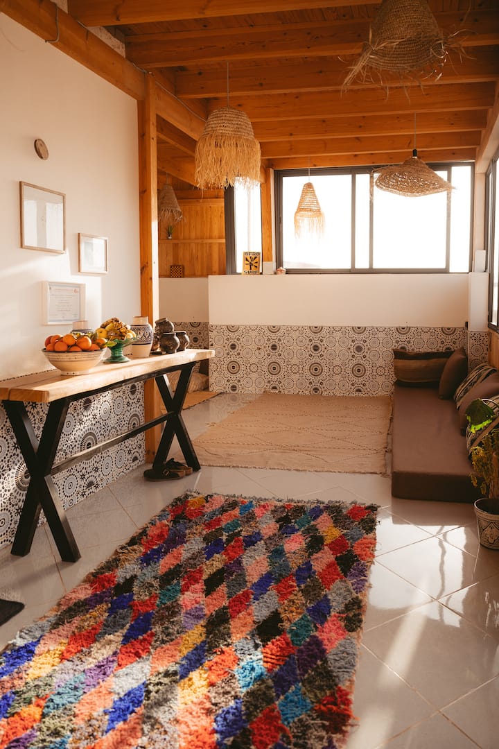 King Suite In Clapo Surf House - Imsouane