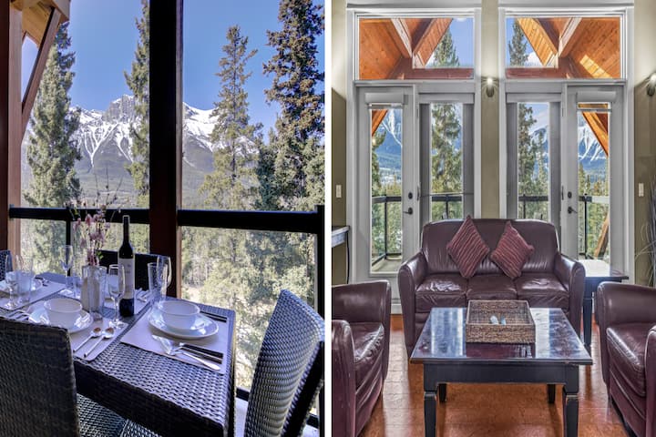 Panoramic Mountain View Penthouse | Pool & Hot Tub - Canmore