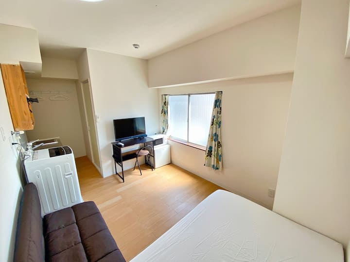 Skytree車站徒步5分 機場 迪士尼直達 廚房 洗衣機 Wifi 電梯 Amin Hotel - Asakusa