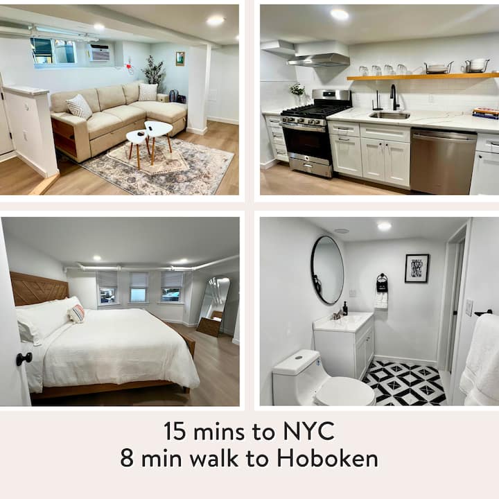 New! King Bed, Steps To Nyc, W/d, Patio - Jersey City, NJ