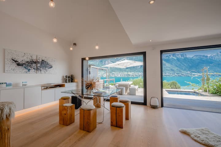 Villa Avec Jacuzzi, Vue Sur Lac & Montagnes - Alby-sur-Chéran