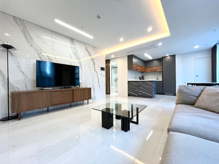 Gangnam Luxury Big Living Room_(q Bed+d Sofa Bed) - Seoul