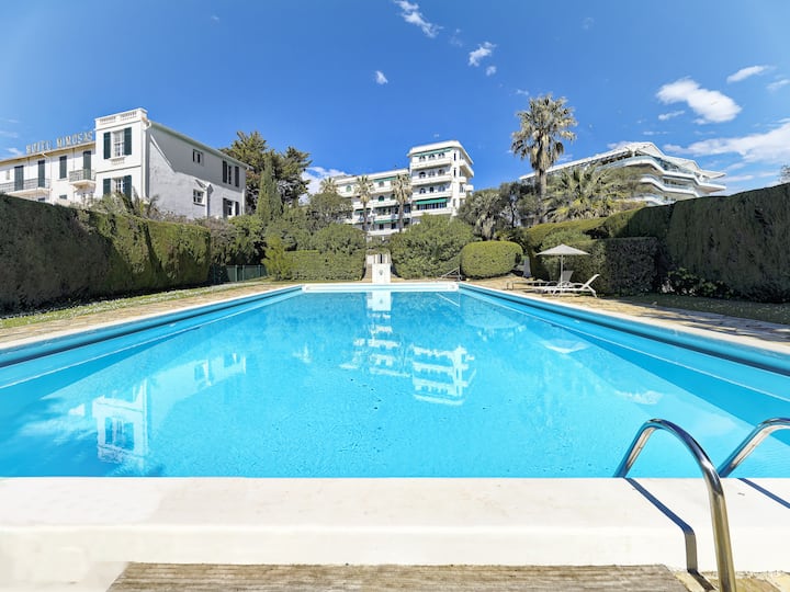 Juan-les-pins Vue Mer, Plage, Piscine Et Tennis ! - Antibes