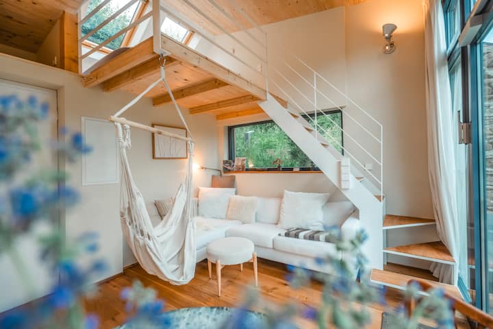 Tinyhouse Minimalus Iii Natur Mit Whirlpool - Tyskland