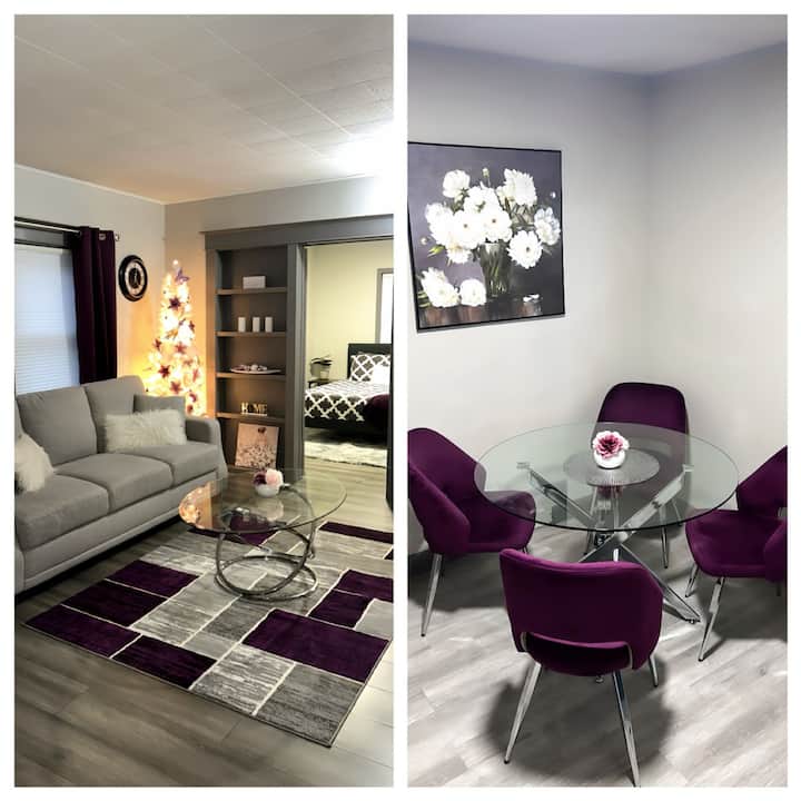 Plush Purple | Central Niagara Spacious 2 Bedroom - Niagara Falls