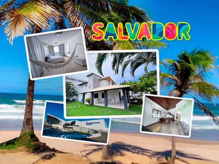 Casa Condominio Pé Na Areia - Próximo Ao Aeroporto - Lauro de Freitas