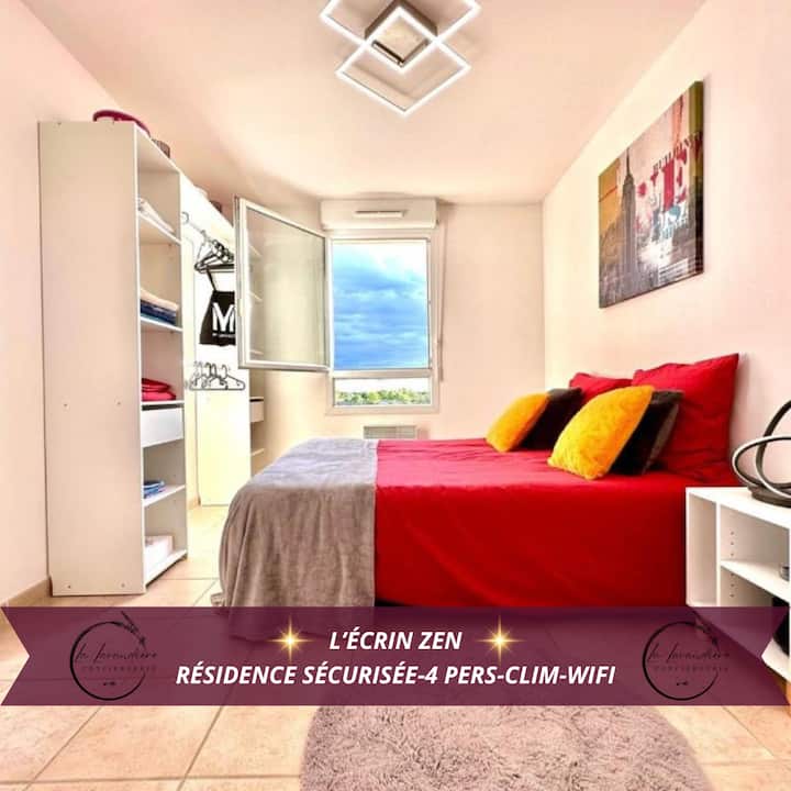 L'écrin Zen - Sécurisé | Parking | Clim | 4 Pers - Fos-sur-Mer