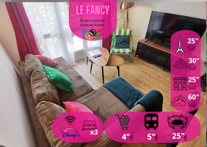 Le Fancy - 6 Pers, Proche Stade, Centre Commercial - Villeneuve-la-Garenne