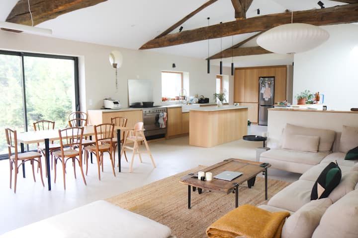 Maison Rénovée 130m2- Rivière Et Grand Jardin - Beaujolais