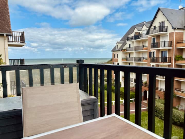 Balcon Vue Mer Et Accès Plage - Cabourg
