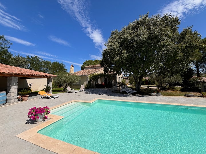 Mas Du Rocher, Piscine Privée, Clos - Ruoms