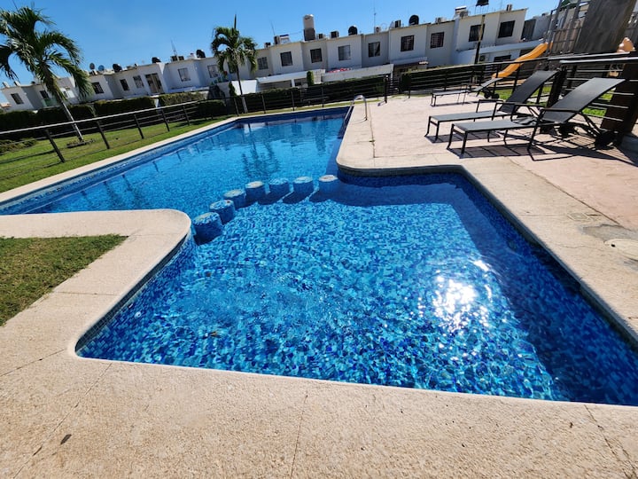 Maza House. Gated Community With A Pool.safeclean - Mazatlán