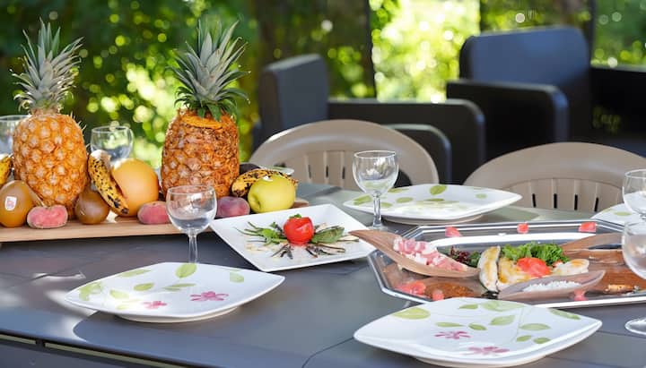 La Maison Des Cœurs-3 Ch,10 Pers Jardin & Piscine - Thollon-les-Mémises