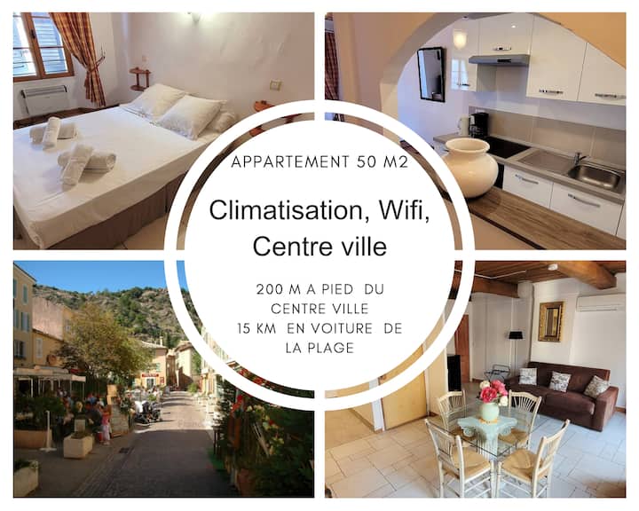 Appartement Lumineux De 50 M², Wifi, Clim 3*meublé - La Garde-Freinet