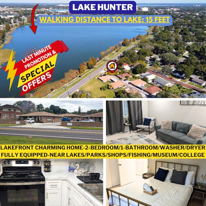 Cozy Lakefront Home-near Park/shop/college/fishing - Lakeland, FL