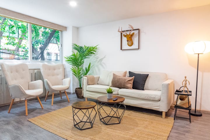 Steps From Reforma | 3br/3ba | W/d, Wi-fi | Rio 1 - Mexico City