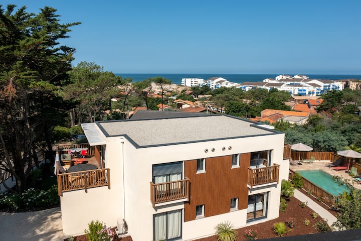 Villa Camélia Rose - Vue Mer Et Jacuzzi - Gironde